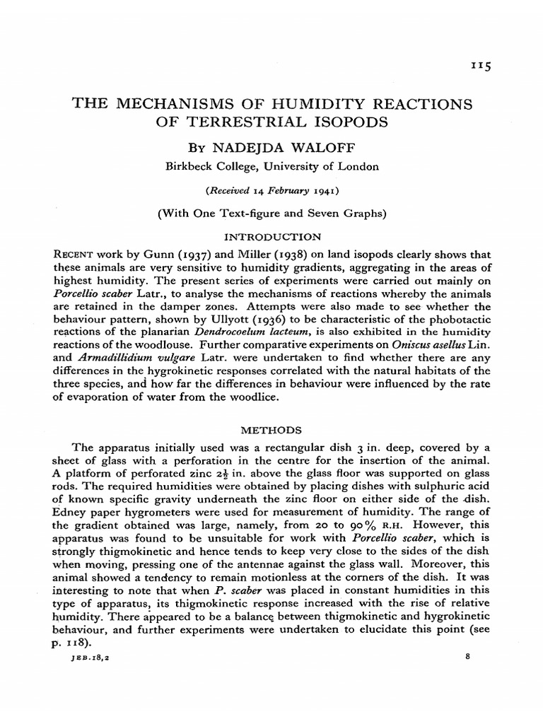 Humidity Reactions Sbio | PDF | Humidity