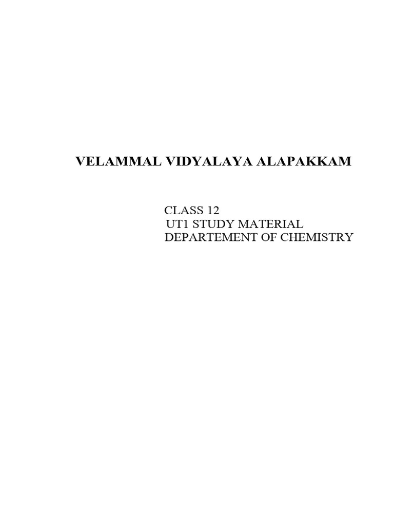 Uti Study Material Module 2 Lesson 6 | PDF | Organic Chemistry | Chemistry