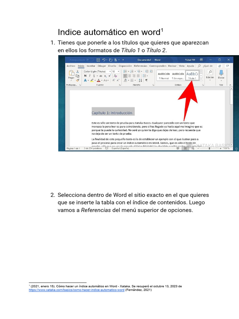 Indice Automático, Insertar Hipervínculo | PDF | Hipervínculo | Internet