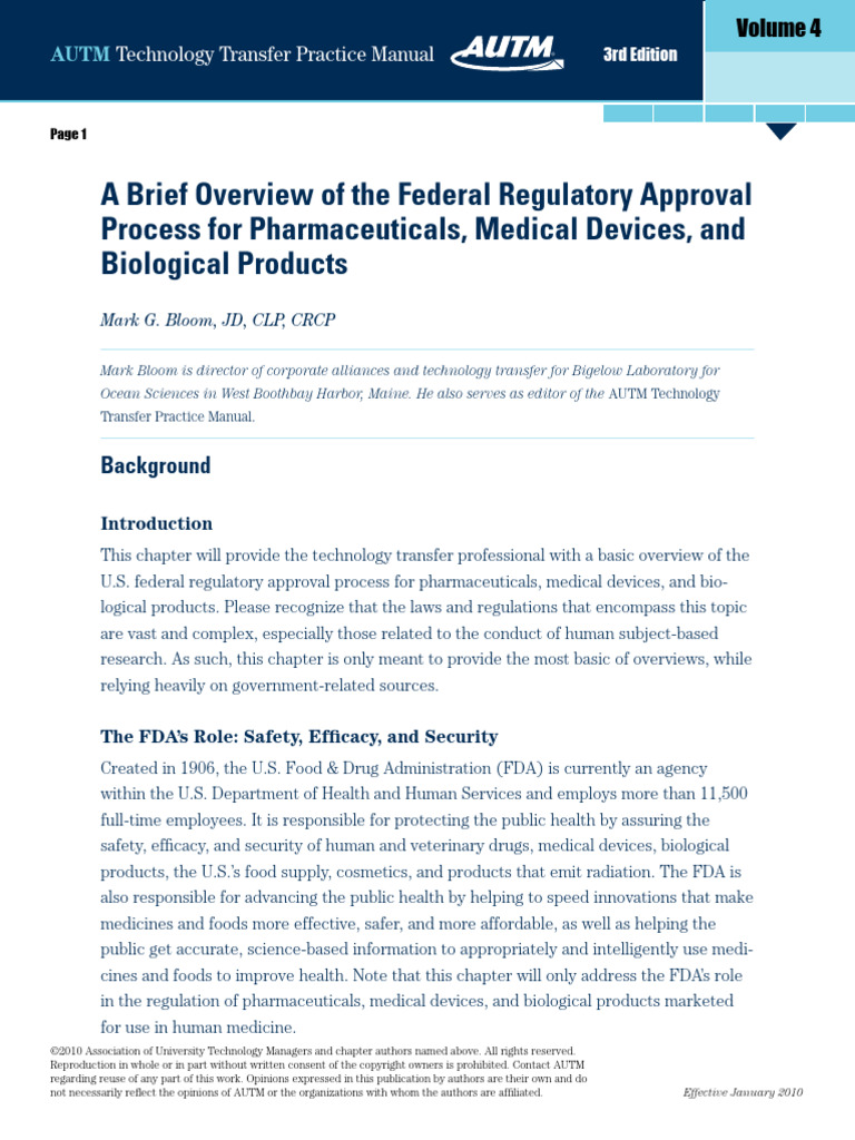 TTP_V4_FDA_Approval | PDF | Federal Food | Food And Drug Administration