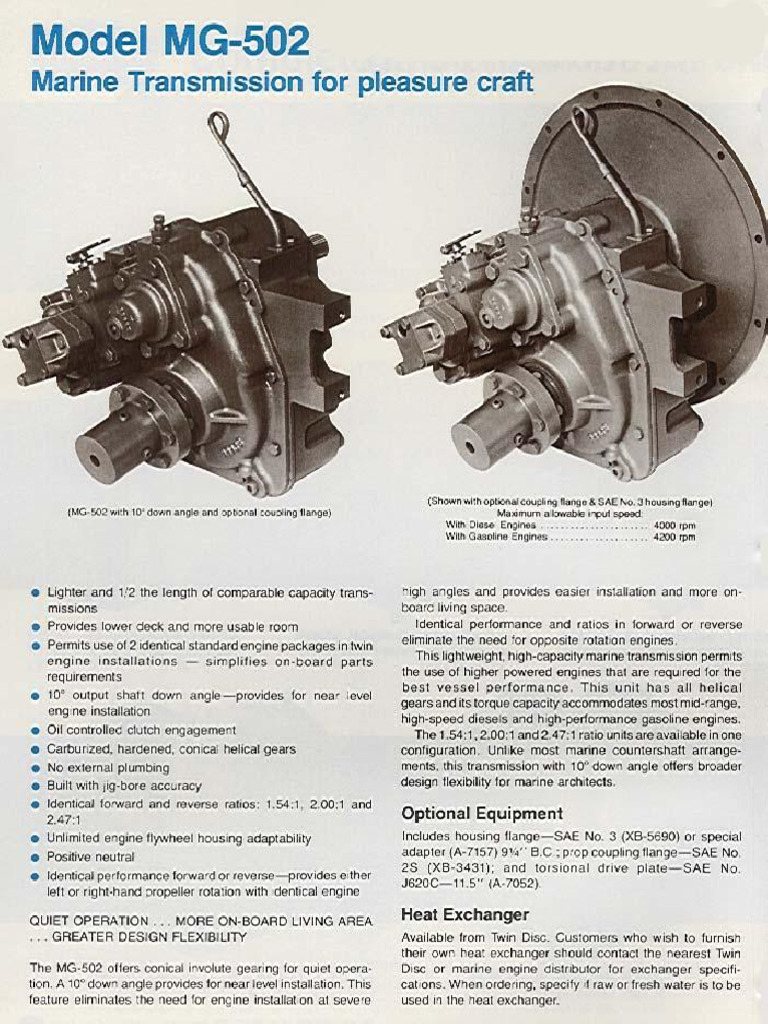 MG-502 Especificaciones Técnicas | PDF
