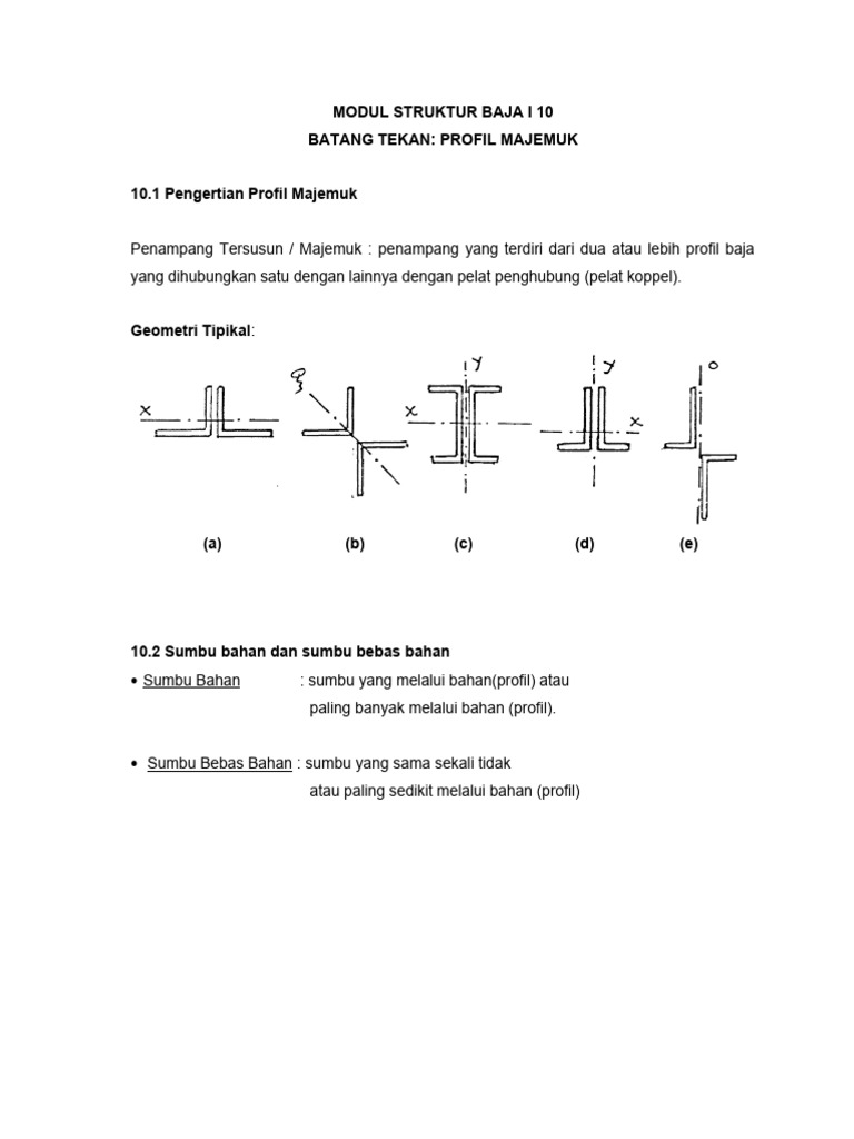 Modul Struktur Baja I 10 | PDF