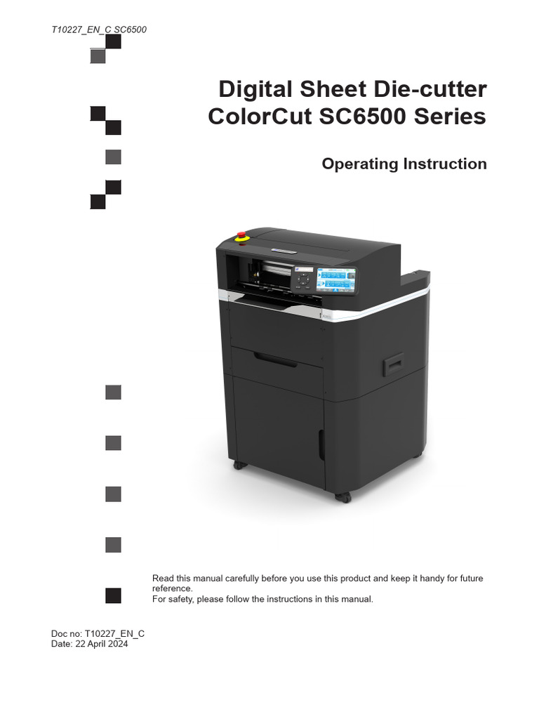 T10227 - EN - C ColorCut SC6500 Operator Manual | PDF | Personal ...