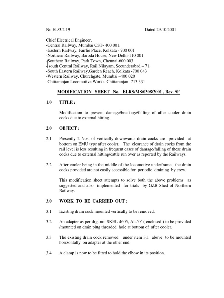 MS 308 | Download Free PDF | Rail Transport | Rolling Stock