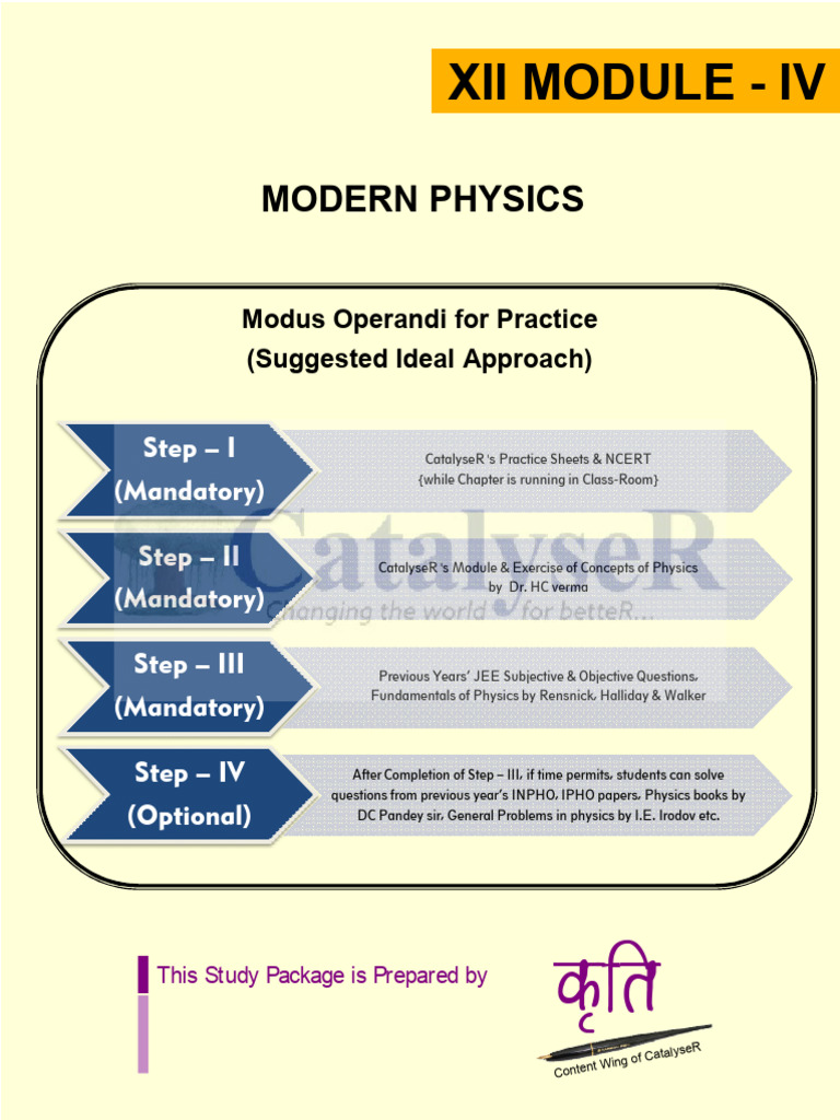 Physics Modern Physics Complete Module | PDF | Photoelectric Effect ...