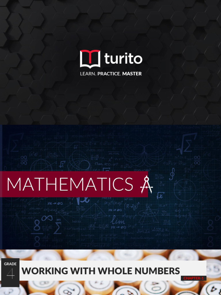 Grade4 Ch1 Working With Whole Numbers | PDF | Numbers | Integer