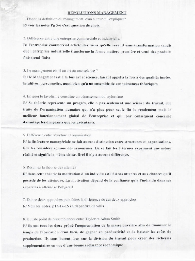 Resolution Management | PDF