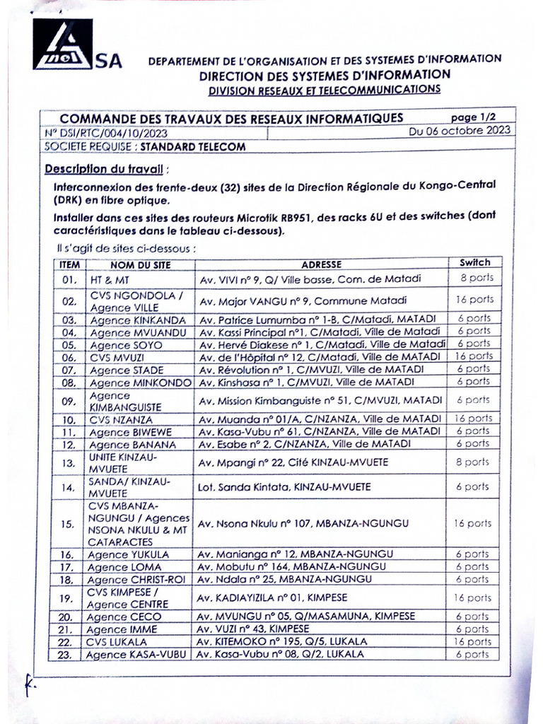 cde trv Kongo Central | PDF