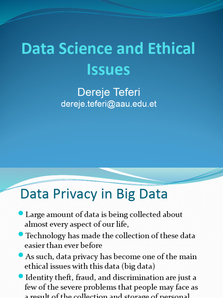 Data Science and Ethical Issues | PDF | Privacy | Information Privacy