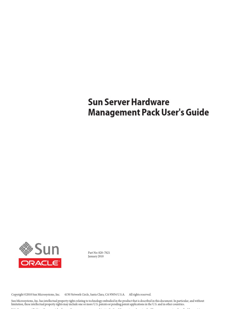 Oracle Hardware Management - UserGuide | PDF | Operating System | Server (Computing)