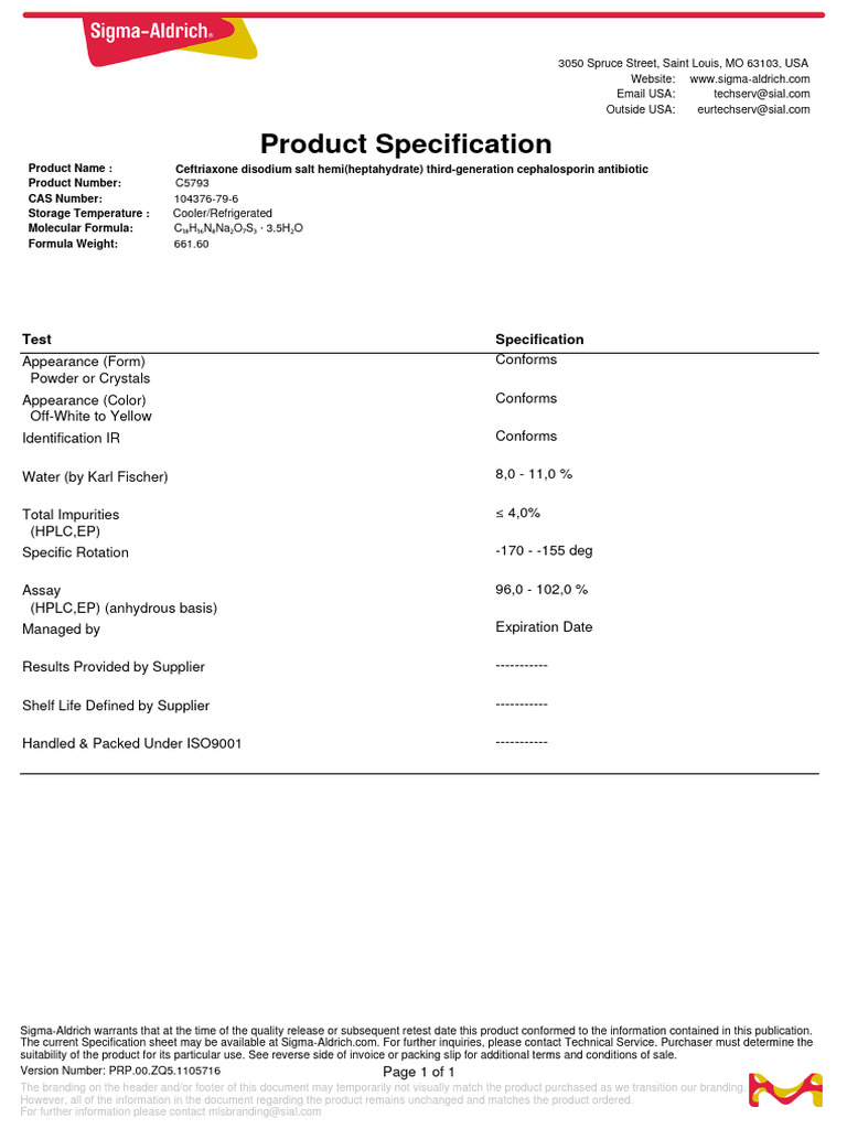 Product Specification | PDF