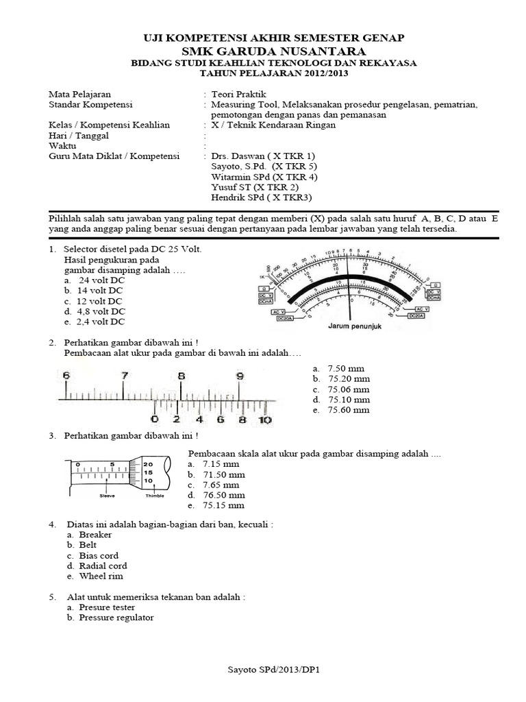 Teori Praktek Kis 1 | PDF