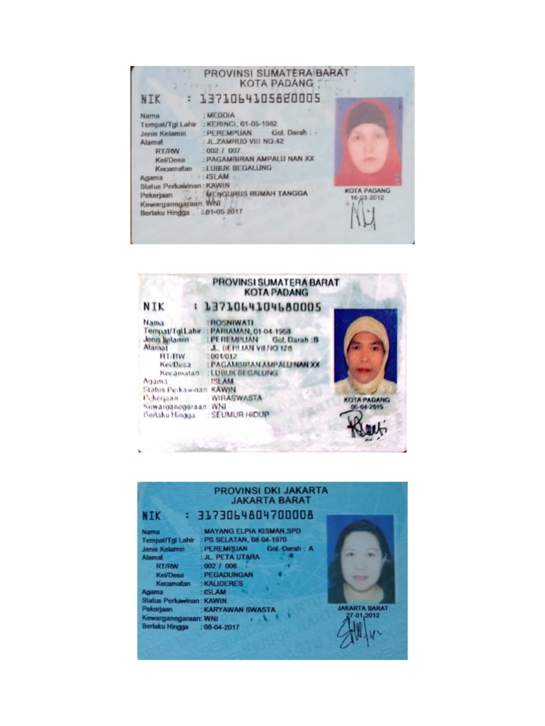KTP Anggota Senam | PDF
