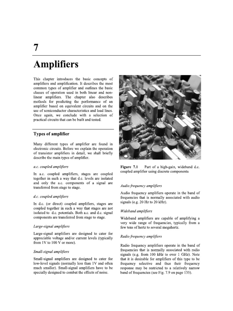 Lesson 3 Amplifiers | PDF