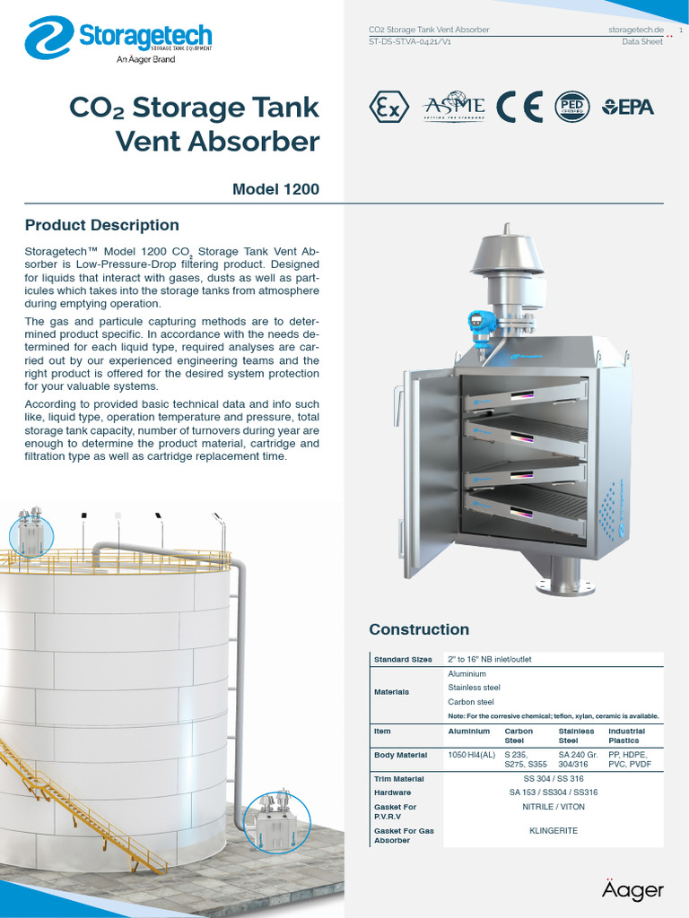 026 - CO2 Storage Tank Vent Absorber - 007 DS interactive - max | PDF ...