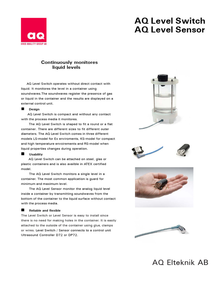 AQ Level Switch | Download Free PDF | Liquids | Equipment
