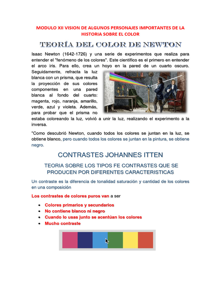 Historia y Teoría del Color | PDF | Color | Rojo