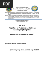 FILIPINO Test Paper | PDF