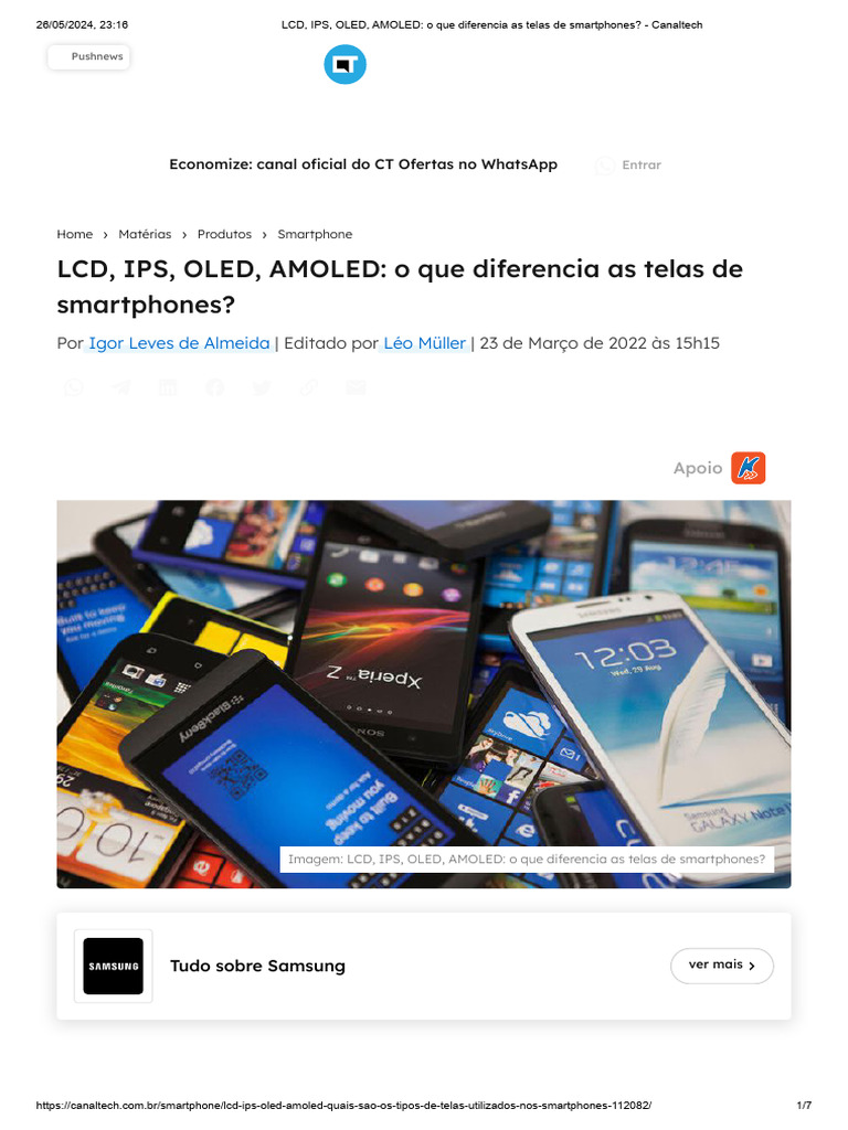LCD, IPS, OLED, AMOLED - o Que Diferencia As Telas de Smartphones ...