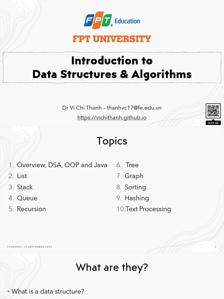 0.2 IntroductionToDSA Slides | Download Free PDF | Data Structure | Object Oriented Programming