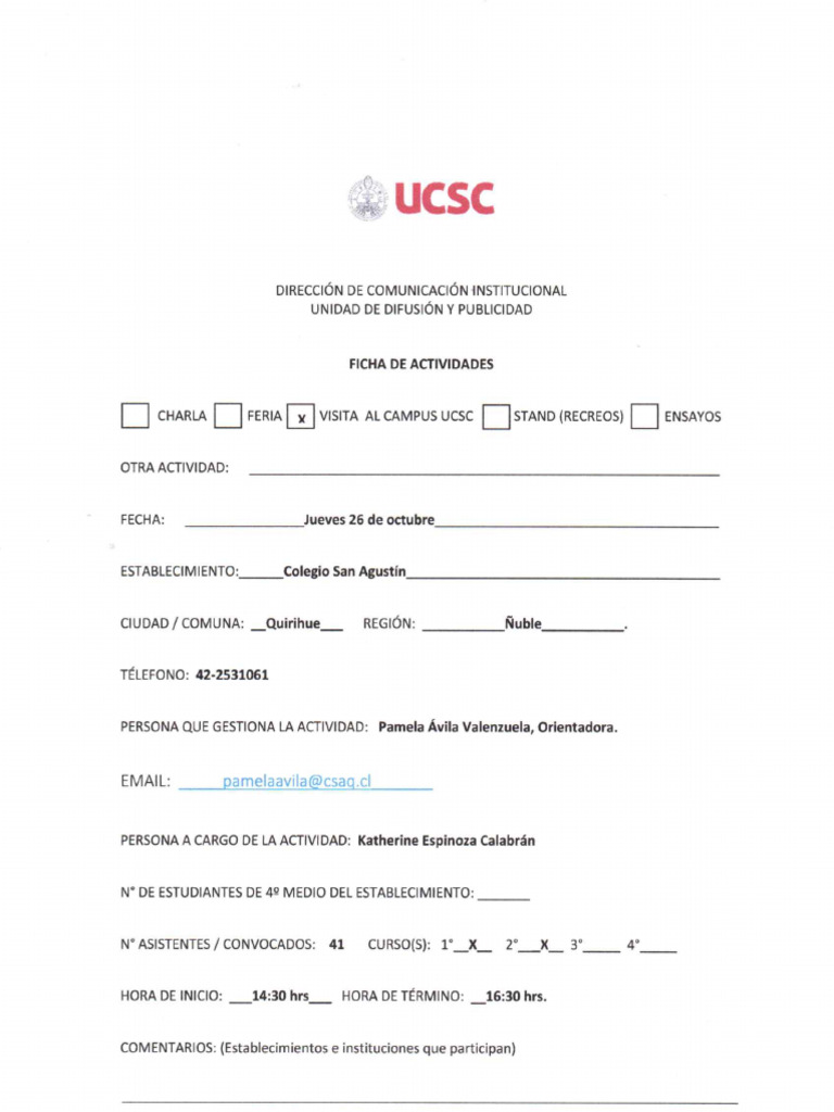 Ficha Solicitud | PDF