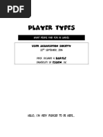 Bartle's Player Types Explained | PDF | Gaming