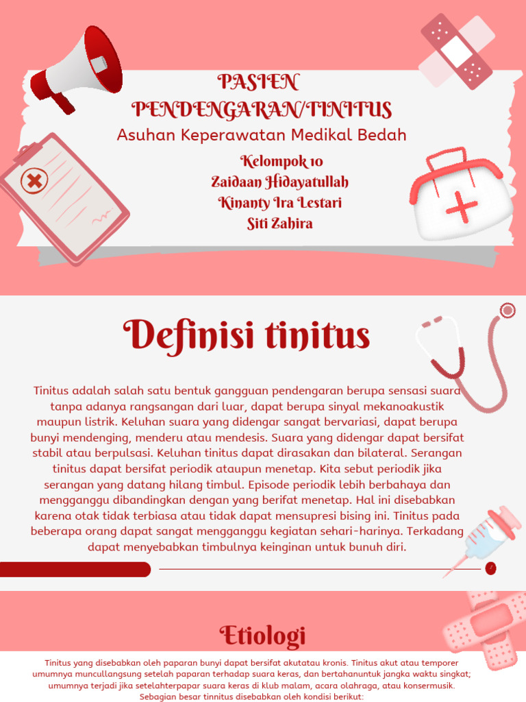 Tinitus: Definisi, Penyebab, dan Penanganan | PDF