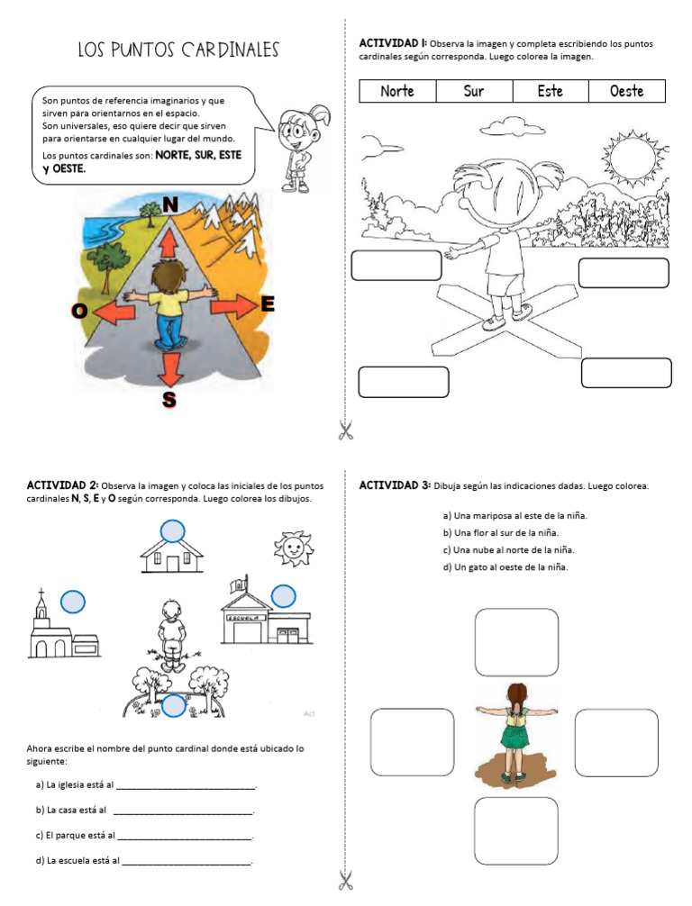 Los Puntos Cardinales @laprofealecomparte | PDF