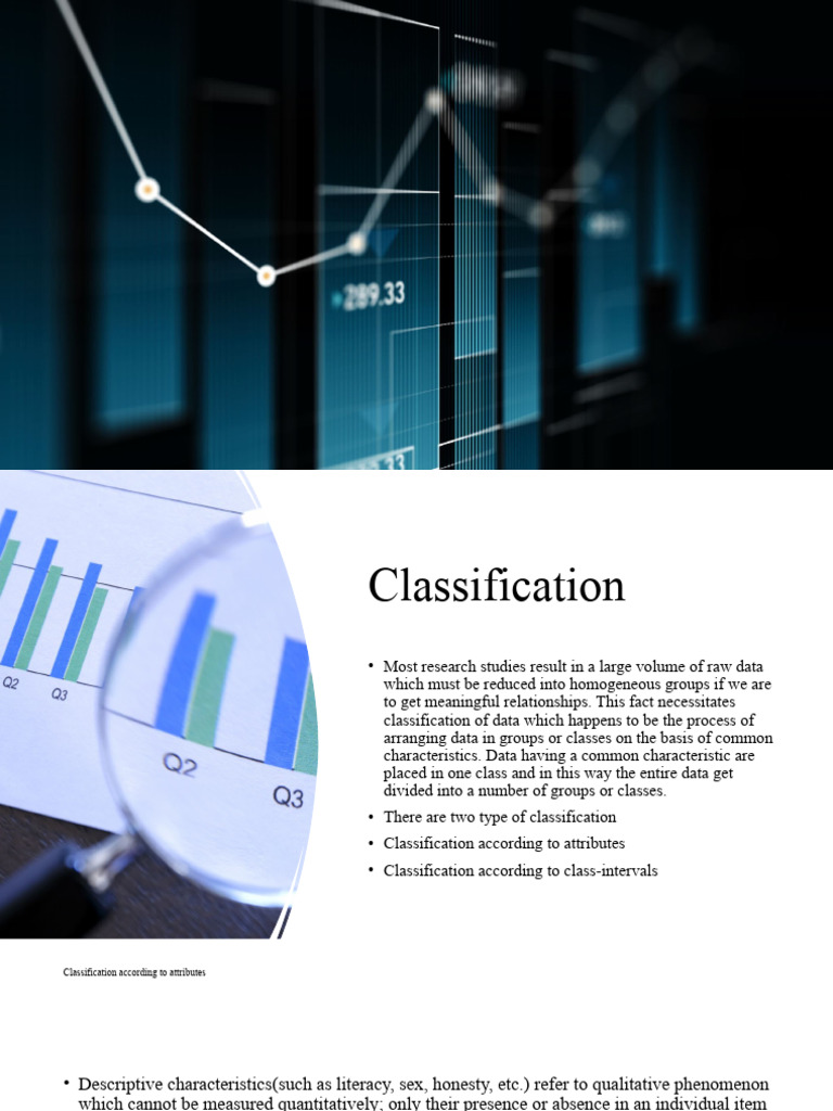 POD-CLASSIFICATION & TABULATION | Download Free PDF | Statistical Classification | Statistics