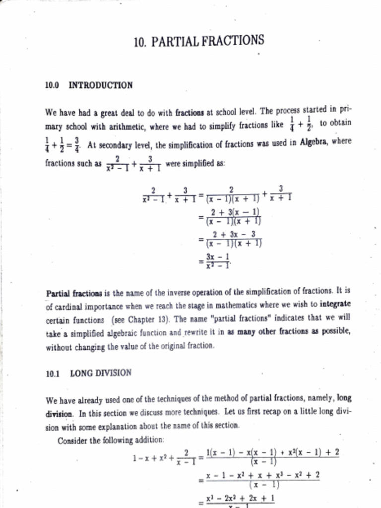 Partial Fractions (2) | PDF | Arithmetic | Abstract Algebra