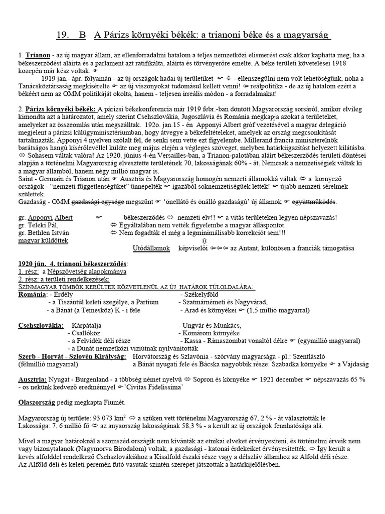 14 A Trianoni Béke | PDF