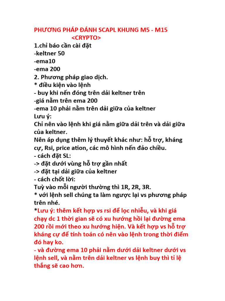 PHƯƠNG PHÁP ĐÁNH SCAPL KHUNG M5 | PDF