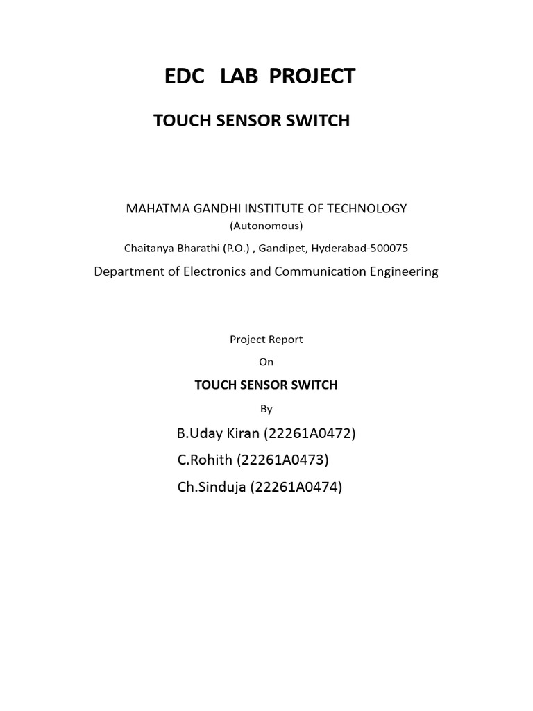 Edc Lab Project | Download Free PDF | Electronic Component | Electrical Network