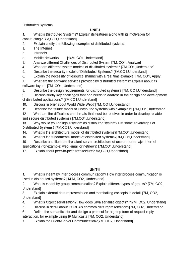 Distributed Systems Pdf Network Socket Port Computer Networking