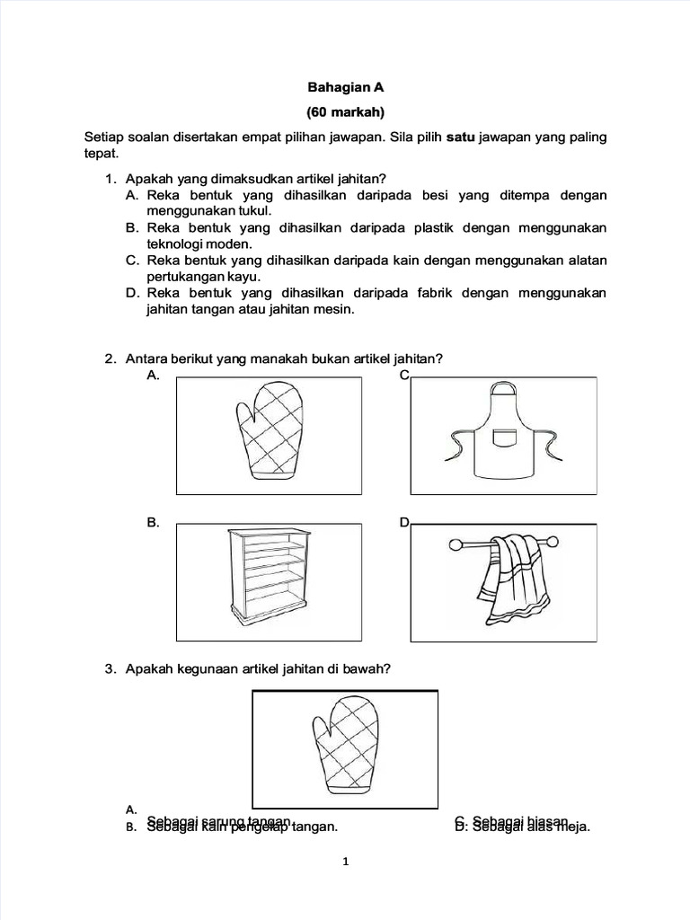 Soalan RBT Tahun 5 Pertengahan Tahun | PDF