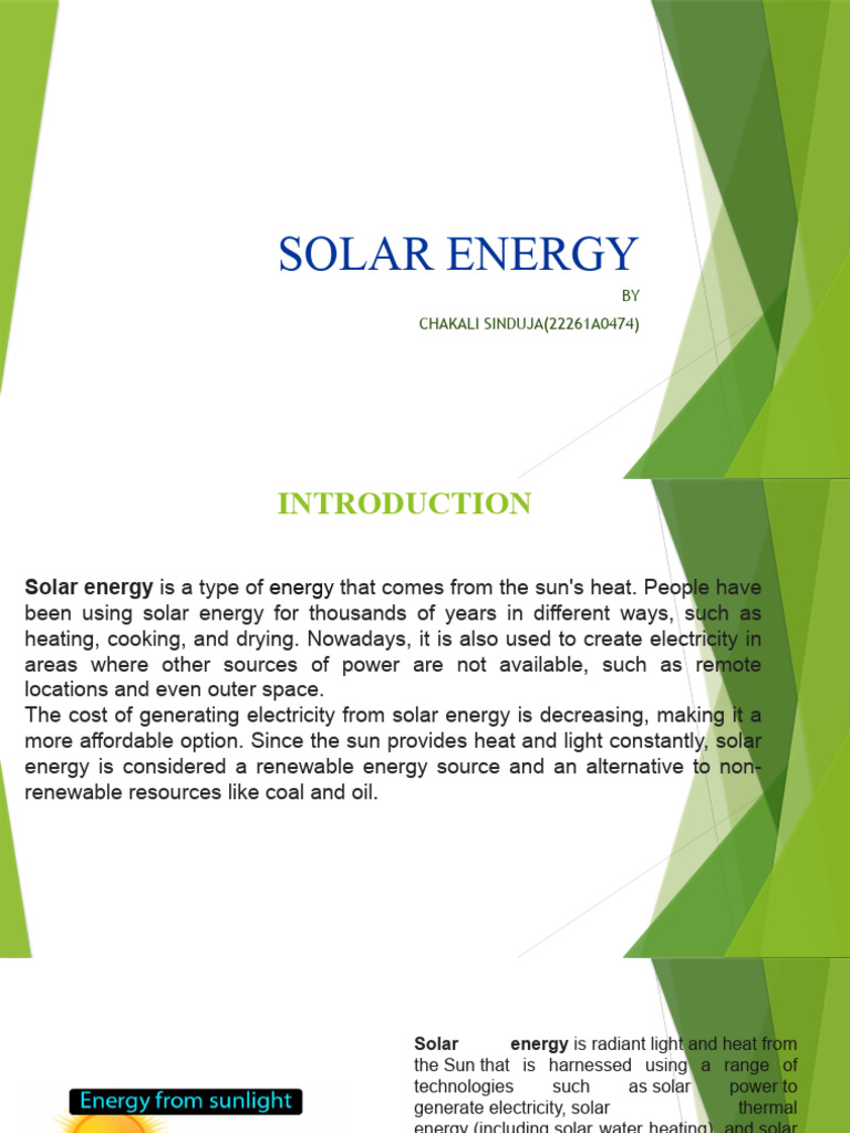 Solar Energy | Download Free PDF | Solar Energy | Photovoltaics