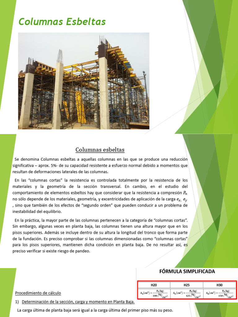 Columna Esbelta (Ejemplo) | Descargar gratis PDF | Columna | Ingeniería ...