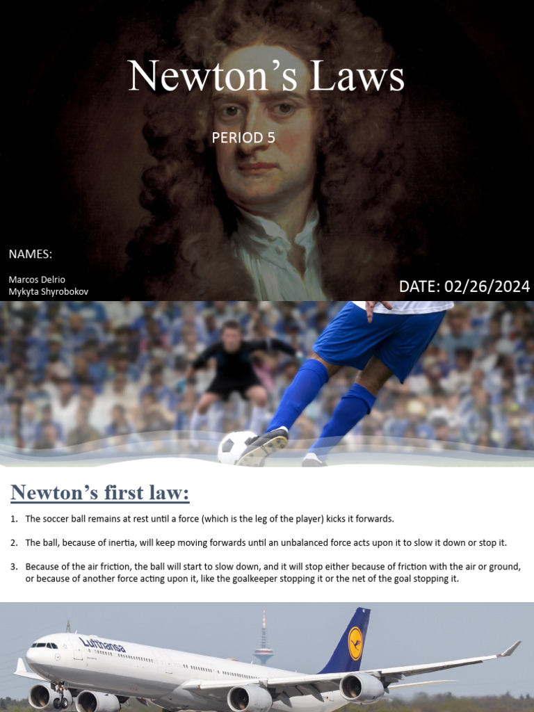 Newton's Laws Project | PDF | Force | Mass