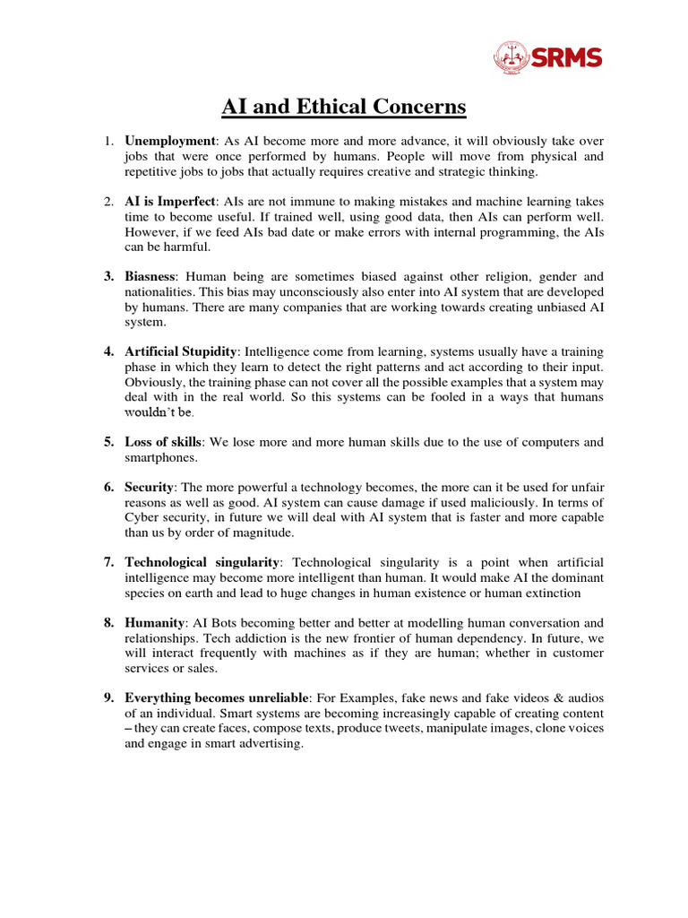 AI's Ethical Challenges and Impacts | PDF