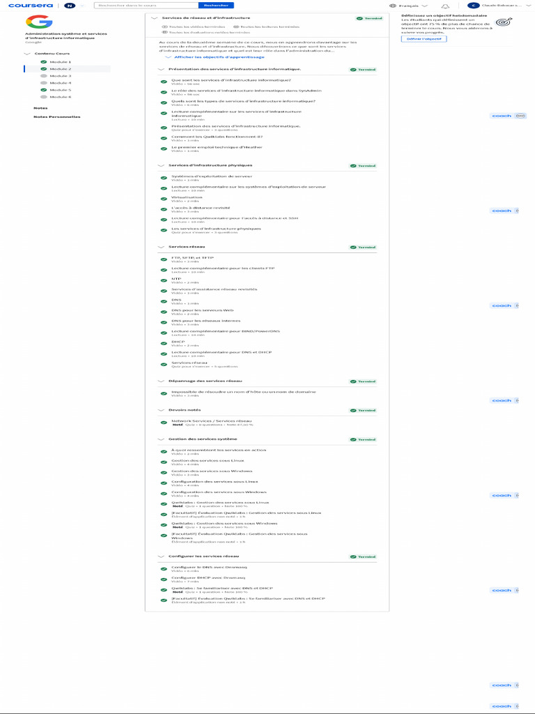 Administration Système Et Services D'infrastructure Informatique Services de Réseau Et D ...