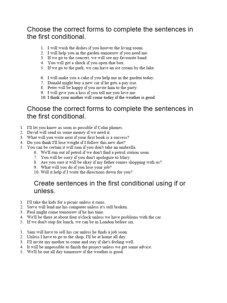 First Cond Odp | PDF