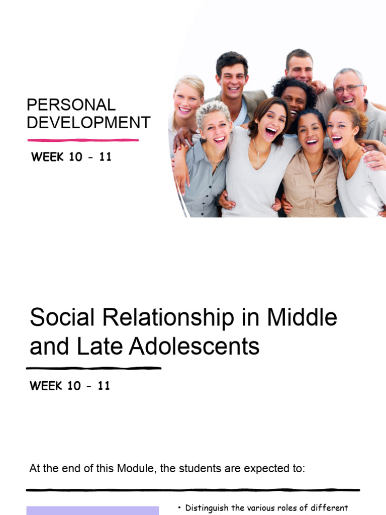 Personal Development Week 10-11 | PDF | Leadership | Organizational Behavior
