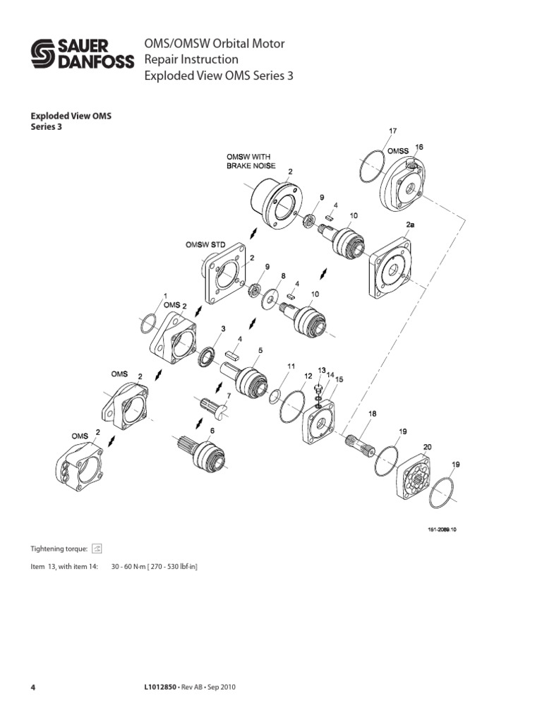OMS Series 3 Motor Repair Guide | PDF | Gear | Valve