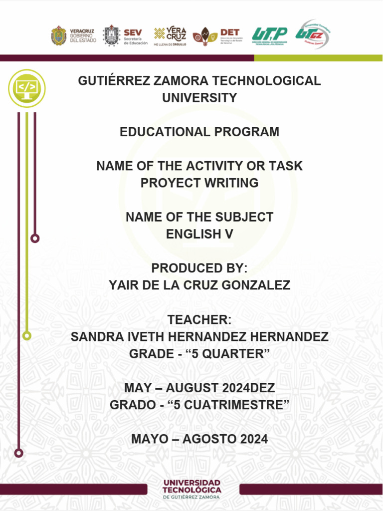 PROYECT WRITING | PDF