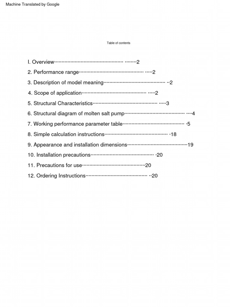 Datasheet Bombas de Sal | PDF | Pump | Bearing (Mechanical)