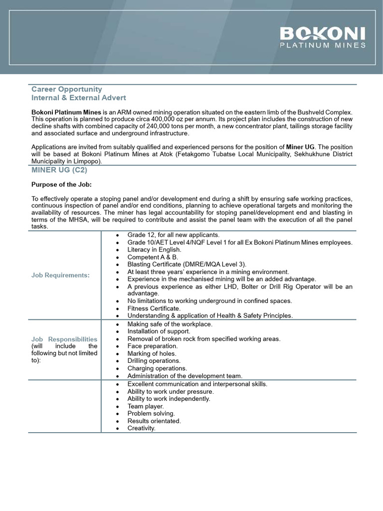 Advertisements Miner C2 | PDF | Mining