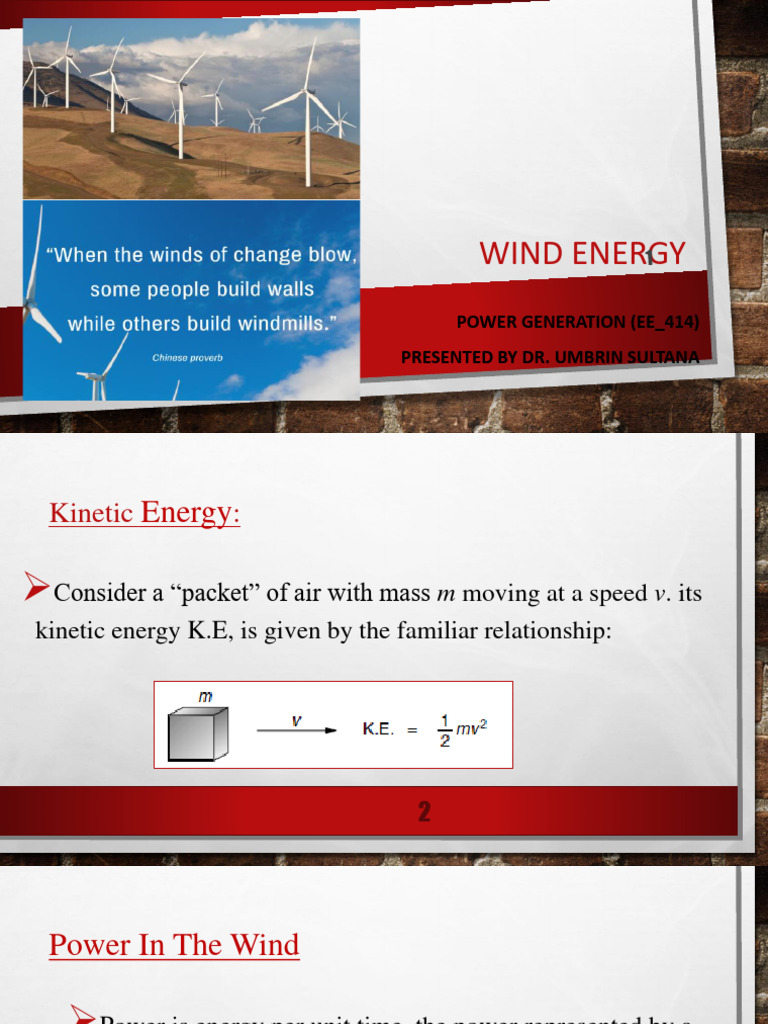 Revised 14 Lecture (EE-414) | PDF | Wind Turbine | Turbine