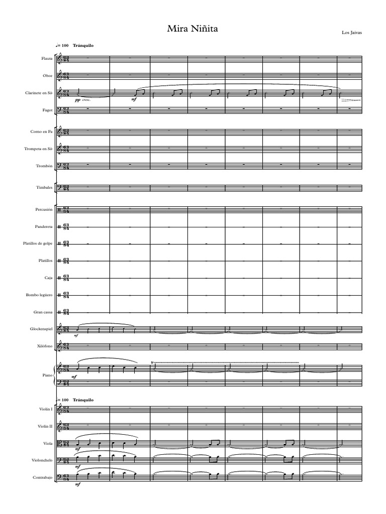 Mira Orquesta - Partitura Completa | PDF