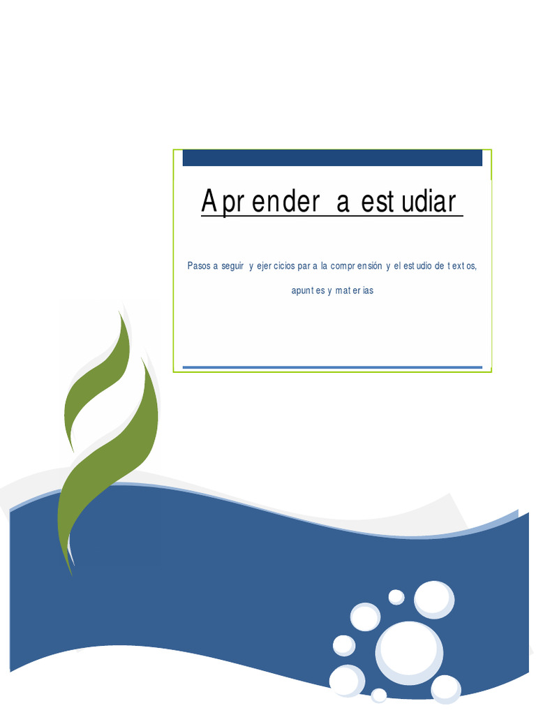 Aprender A Estudiar | PDF | Energía renovable | Adjetivo