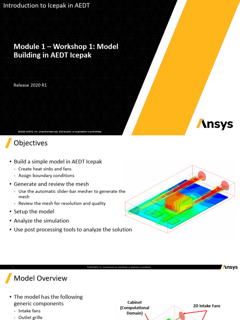 Aedt Icepak Int 2020r1 en Ws01 | PDF | Computing | Software